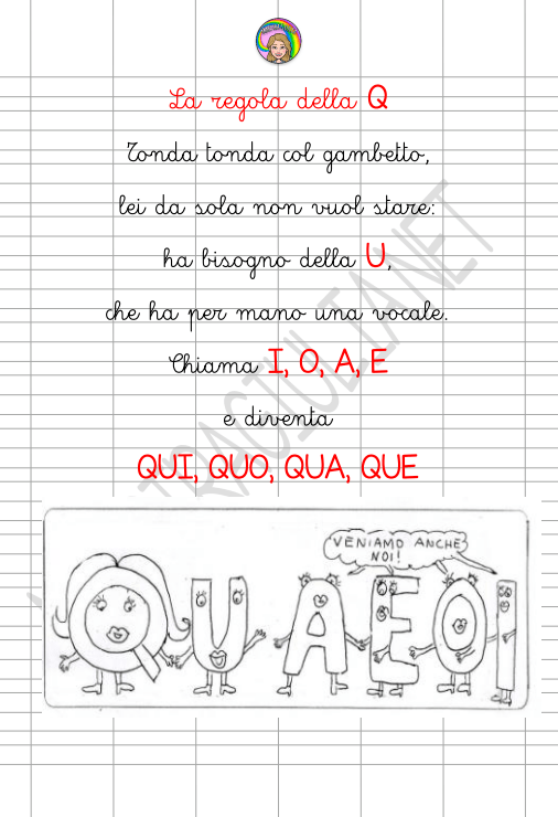 Lezione sulla Q e omofoni - Maestra Giulia