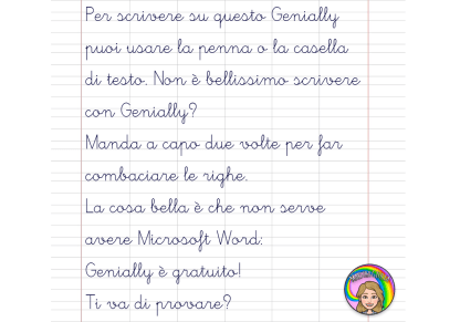 [Tutorial] Scrivere su un foglio a righe con Genially! – Maestra Giulia