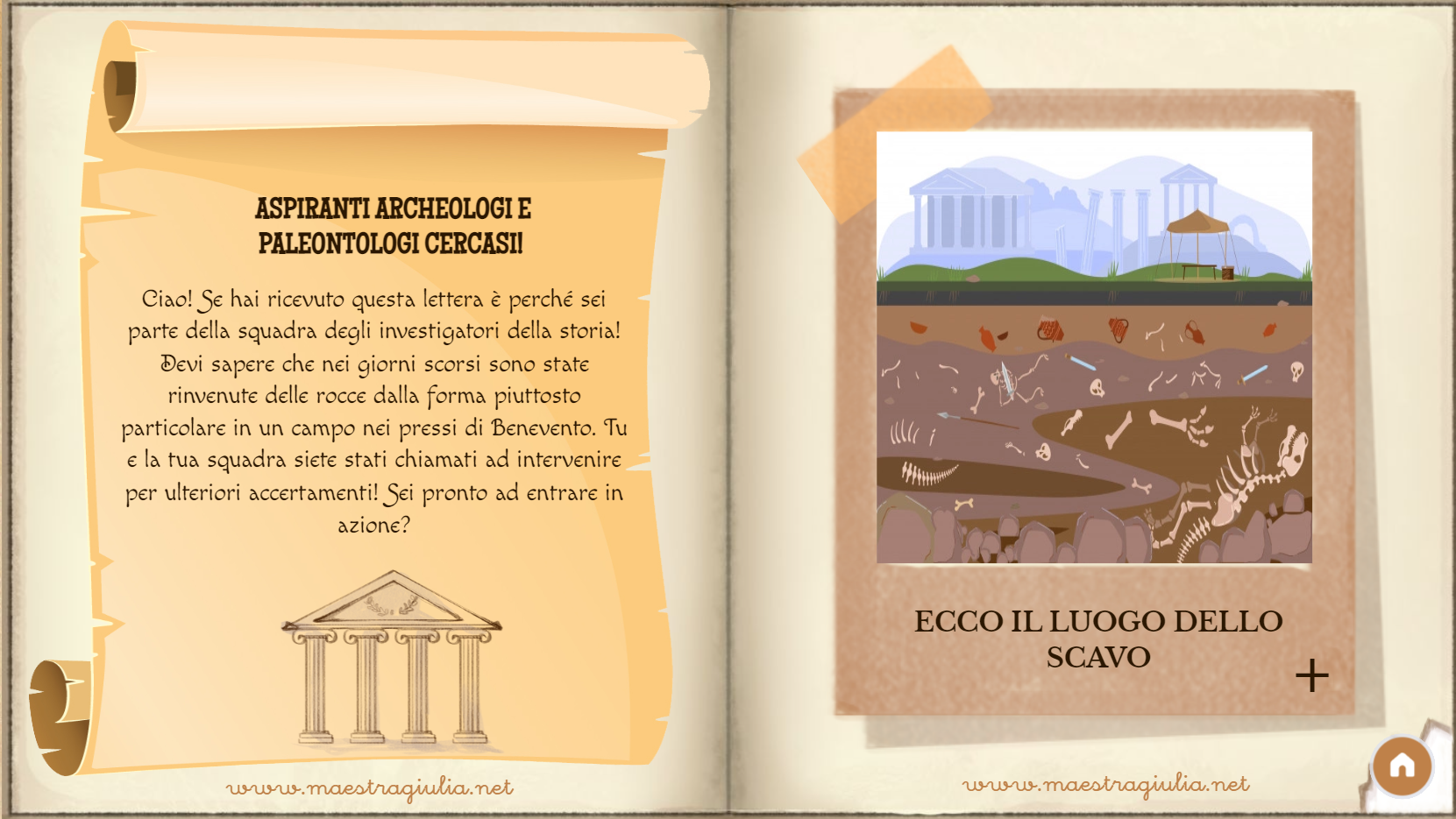 COMPITO AUTENTICO DELLO SCAVO ARCHEOLOGICO | Maestra Giulia