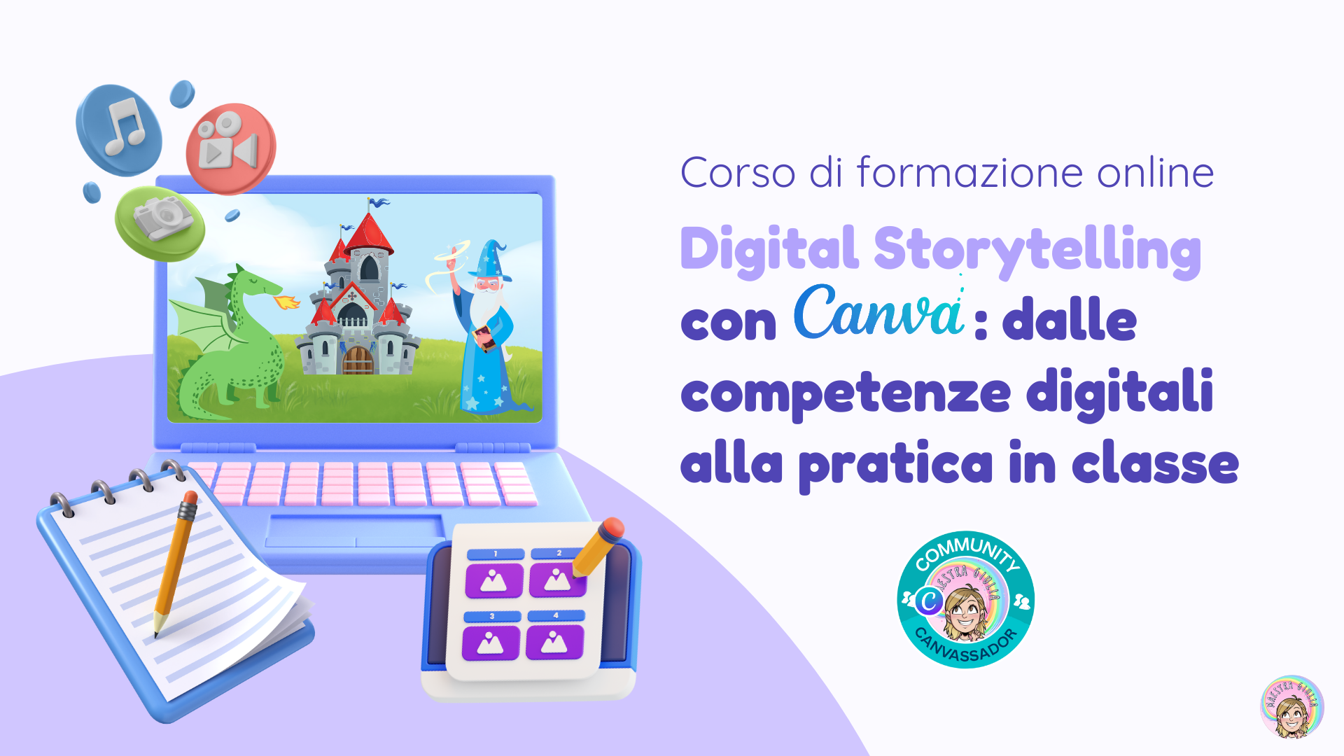 DIGITAL STORYTELLING CON CANVA | Maestra Giulia